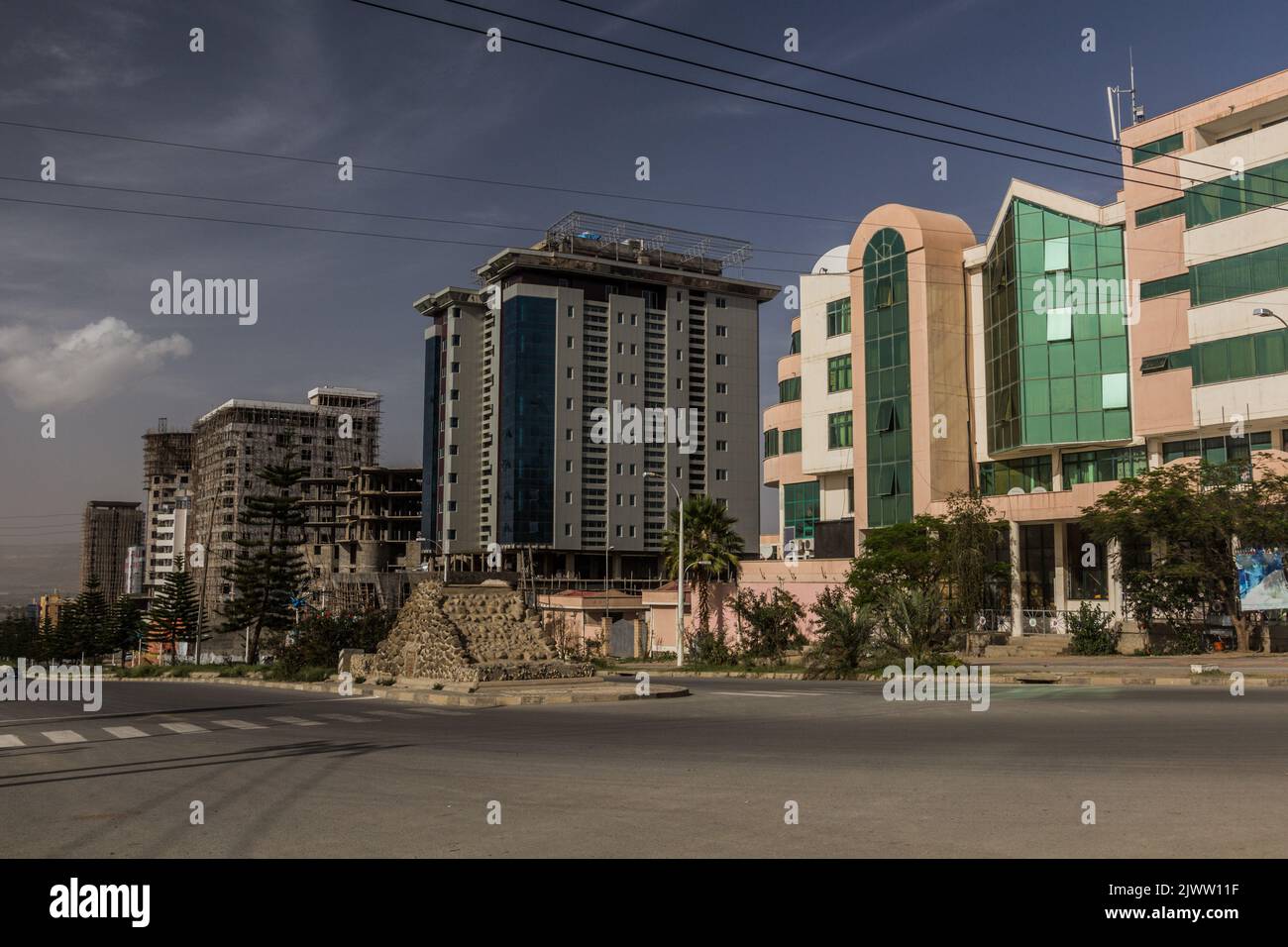 Modern buildings in Mekele, Ethiopia Stock Photo - Alamy