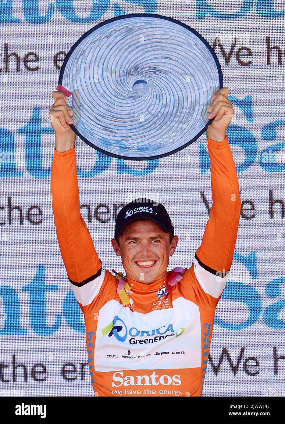 Australia's Simon Gerrans of team Orica-GreenEdge celebrates winning ...