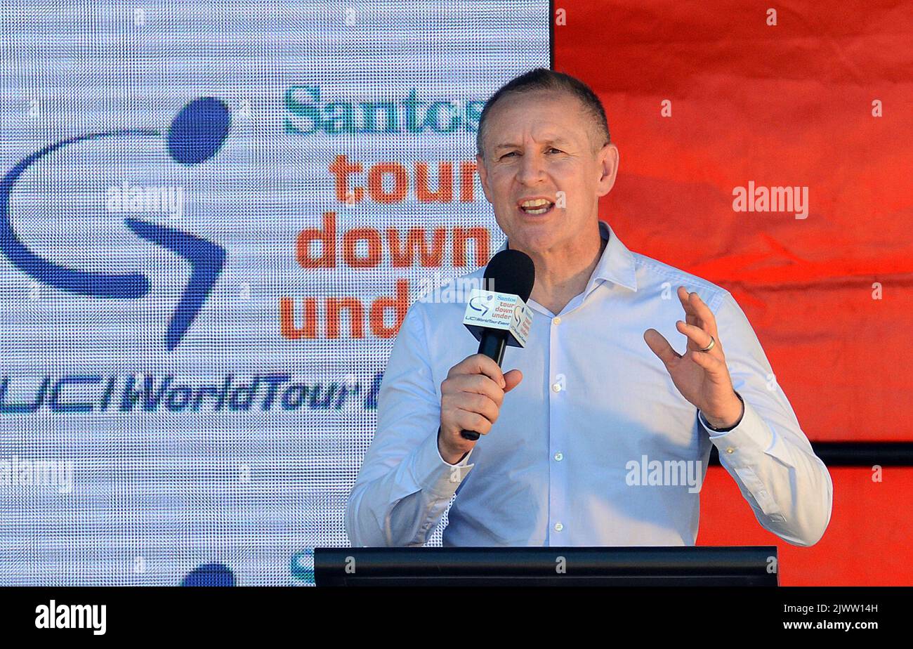 South Australian Premier Jay Weatherill speaks during the winners ...