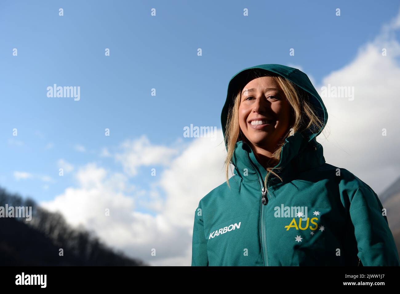 Australia's Anna Segal poses for a photograph following a press ...