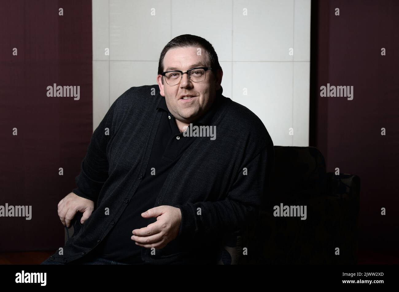 British actor Nick Frost poses for a photograph in Sydney, Thursday ...