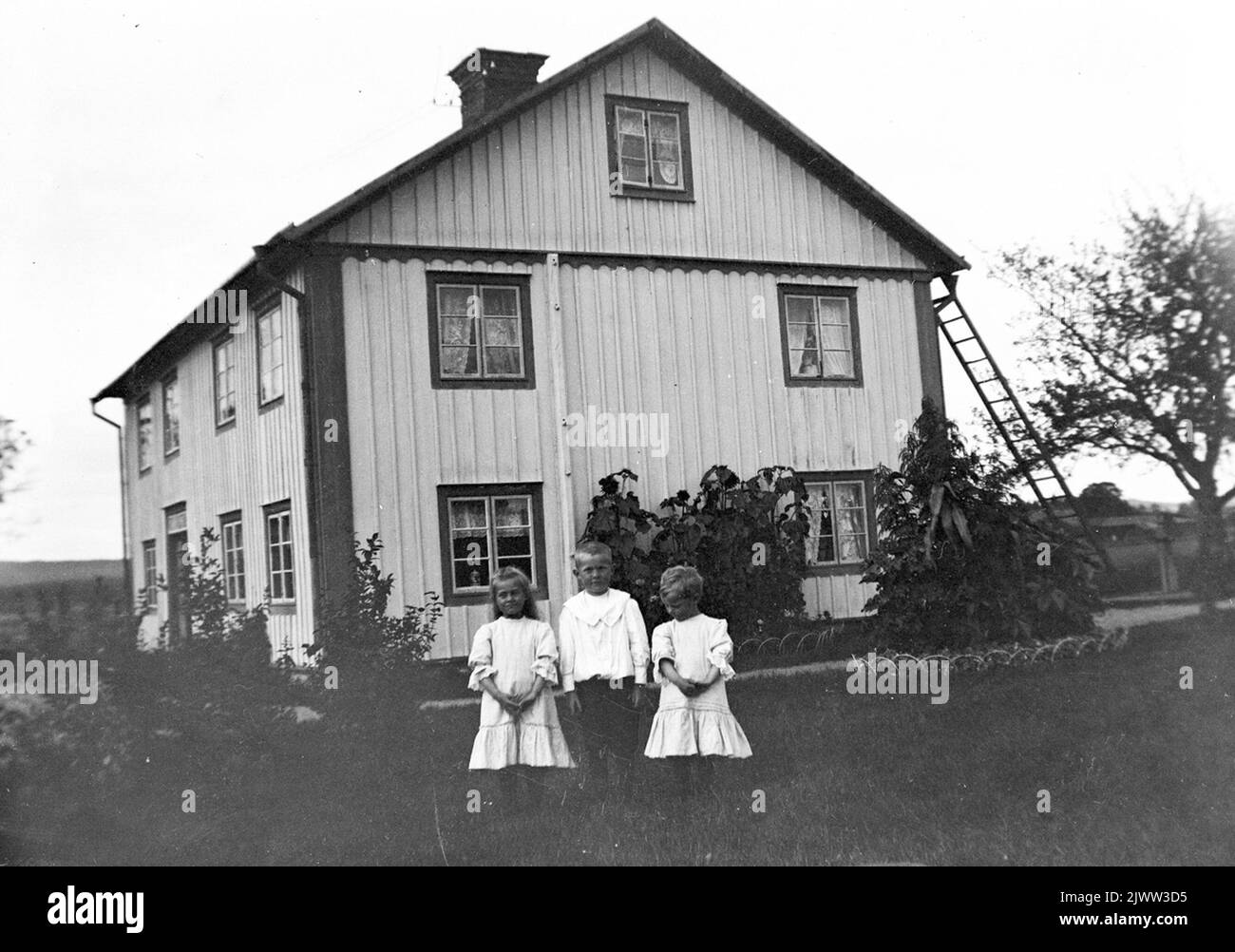 Butcher F e Sundwall's house in Solberga, Torsåker, around 1910. The ...