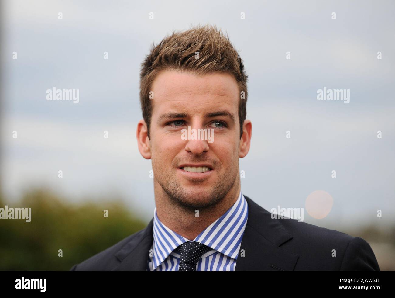 Olympic swimmer James Magnussen arrives at the 2014 NRL season launch ...