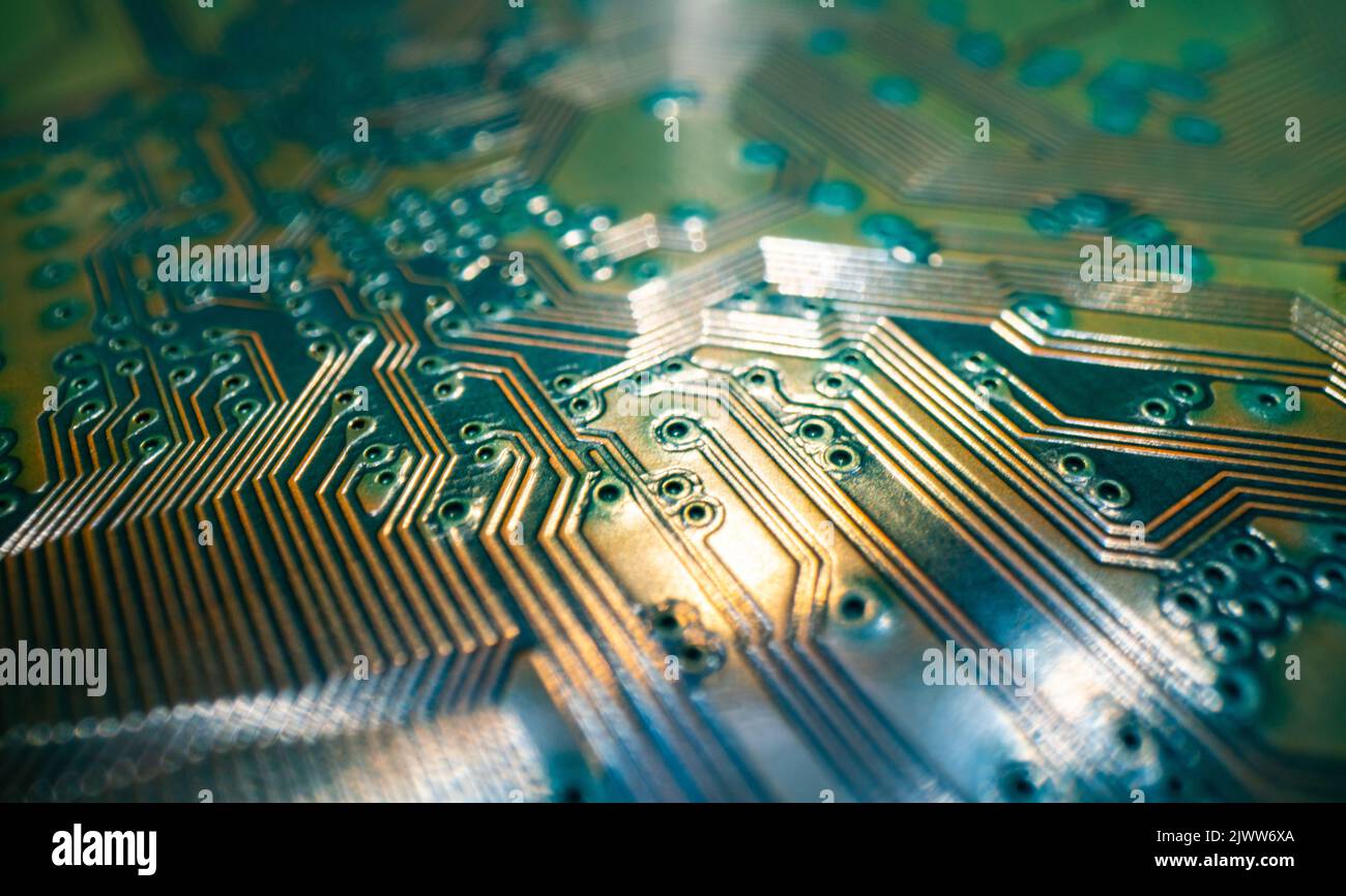 Circuit board, electronic motherboard. Digital engineering concept, hi ...
