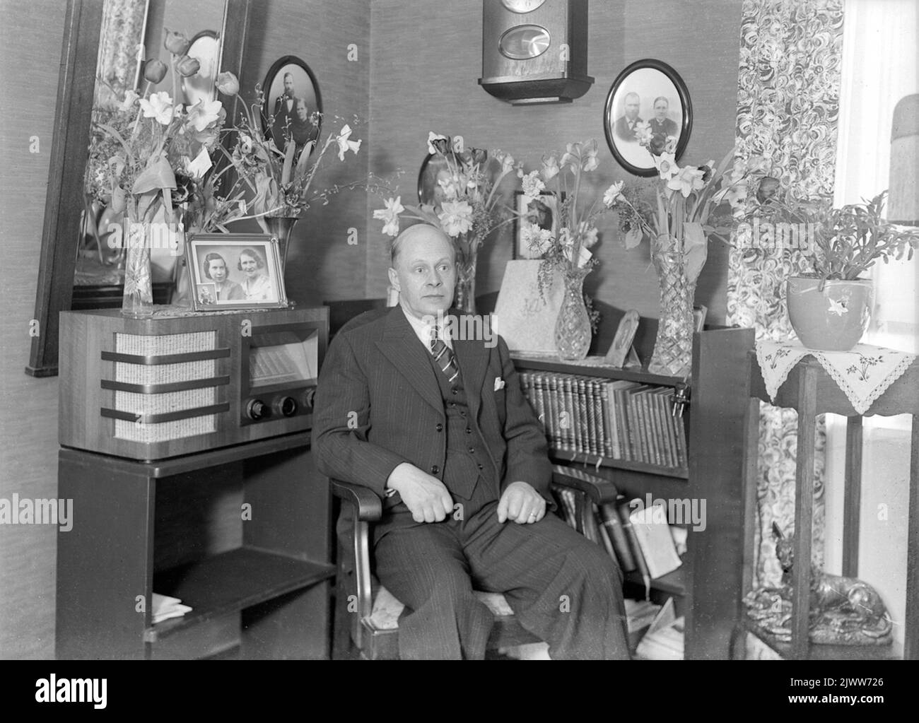 Sjögren's father -in -law, Nyvall. Photo in April 1944. Sjögrens ...
