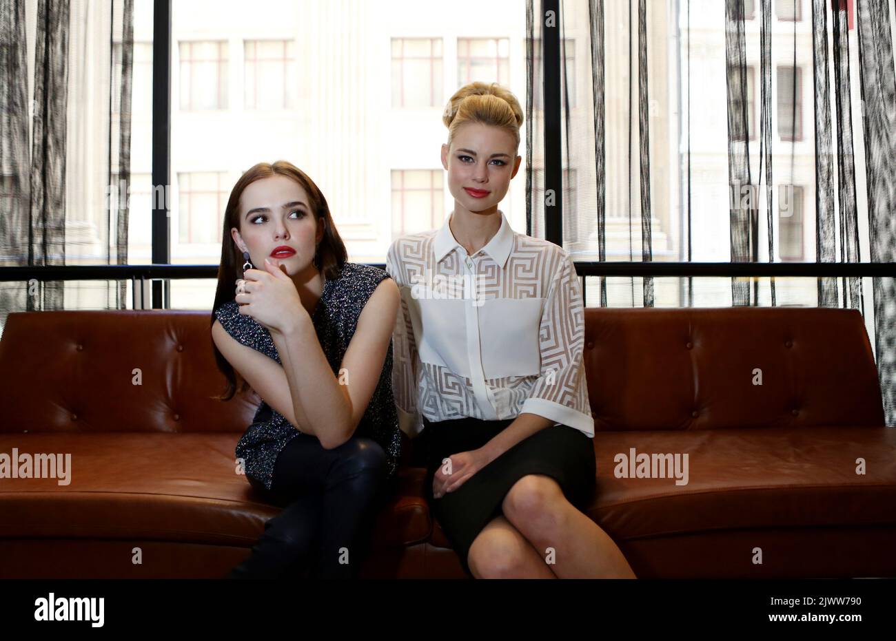 Actresses Zoey Deutch and Lucy Fry in Sydney to promote Vampire Academy ...