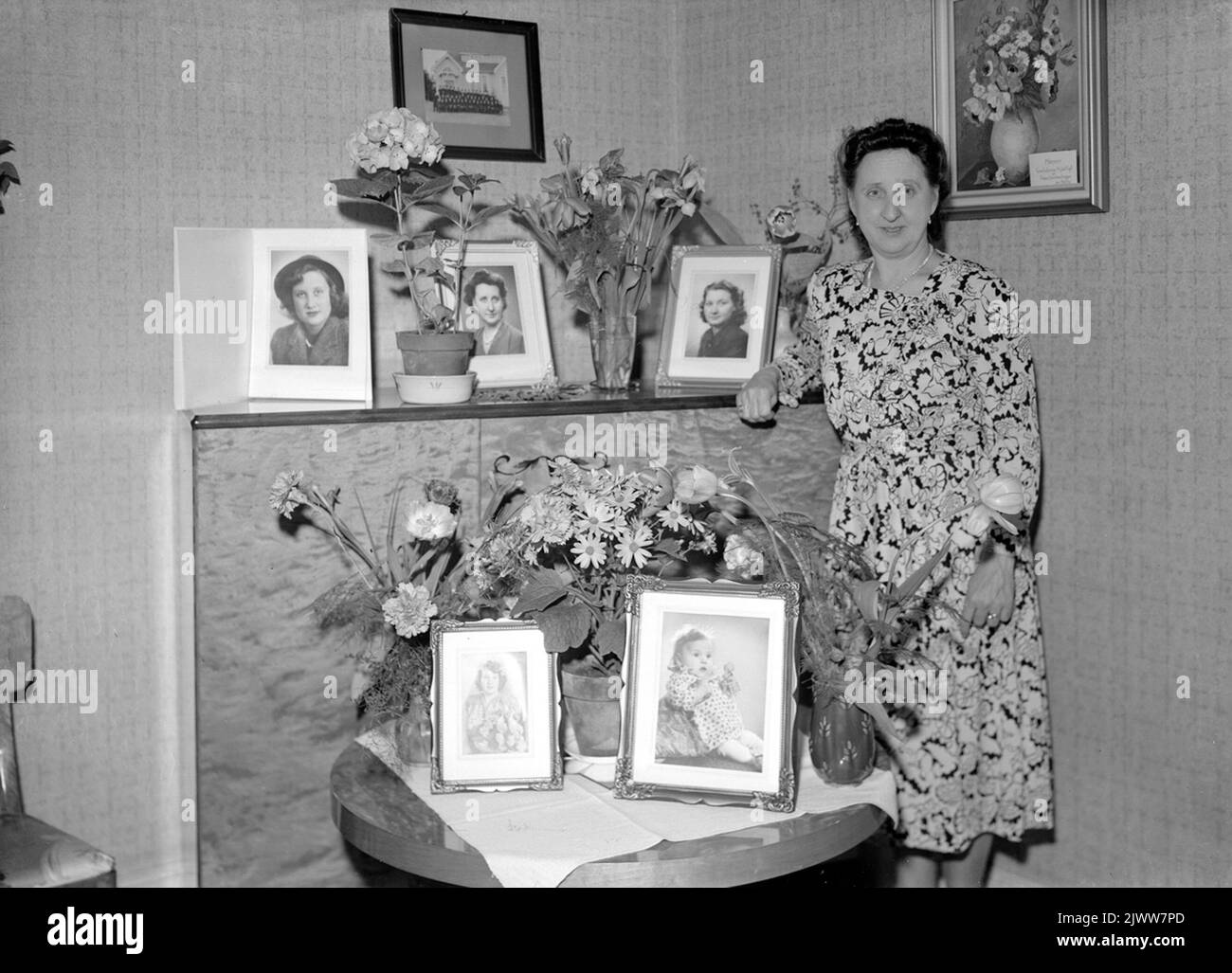Mrs. Strandberg. Photo in May 1949. Fru Strandberg. Foto i maj 1949 ...