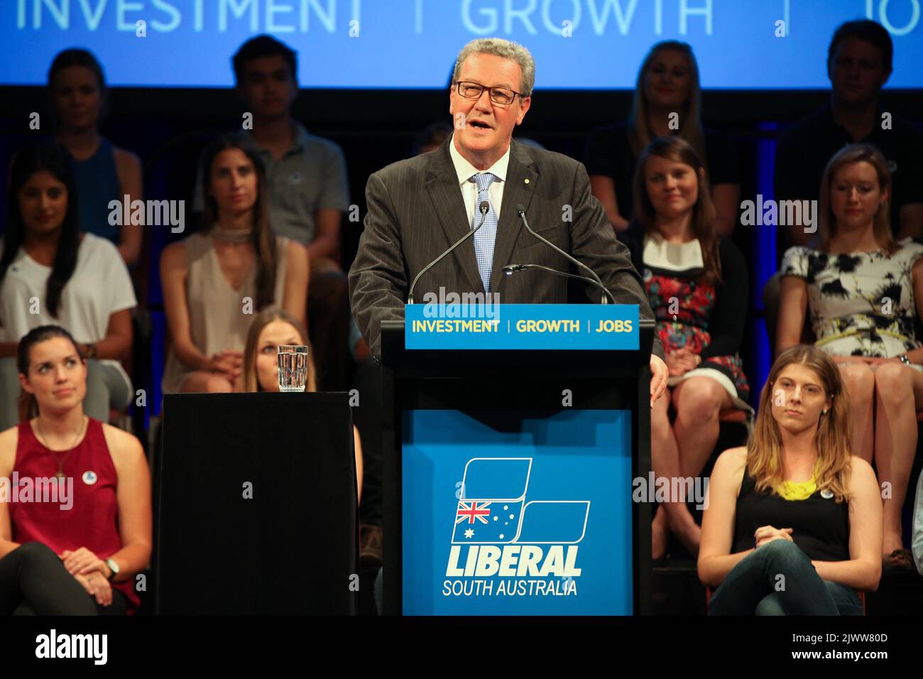 Alexander Downer at the launch of the Liberals South Australian state ...