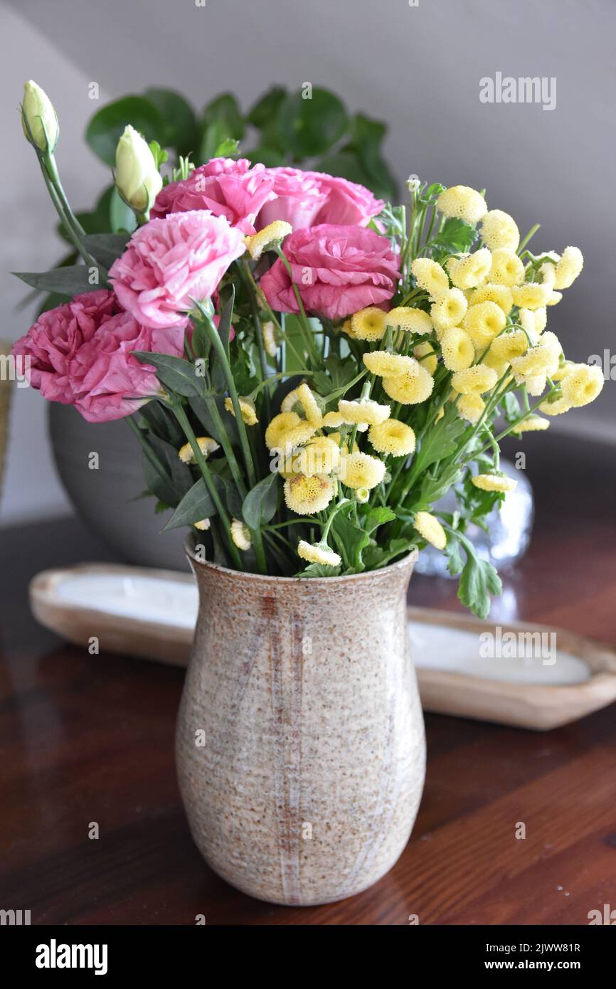 Variety of colorful flowers in a vace Stock Photo - Alamy