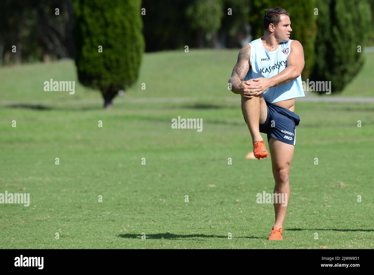 Manly-Warringah Sea Eagles player Anthony Watmough during a training ...