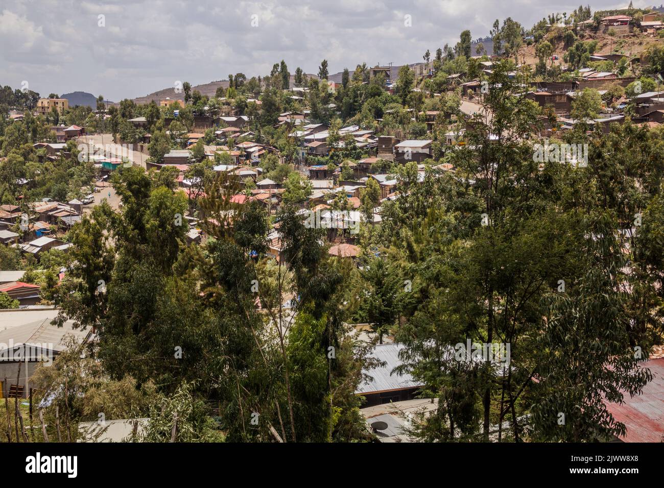 Aeral view of Lalibela, Ethiopia Stock Photo - Alamy