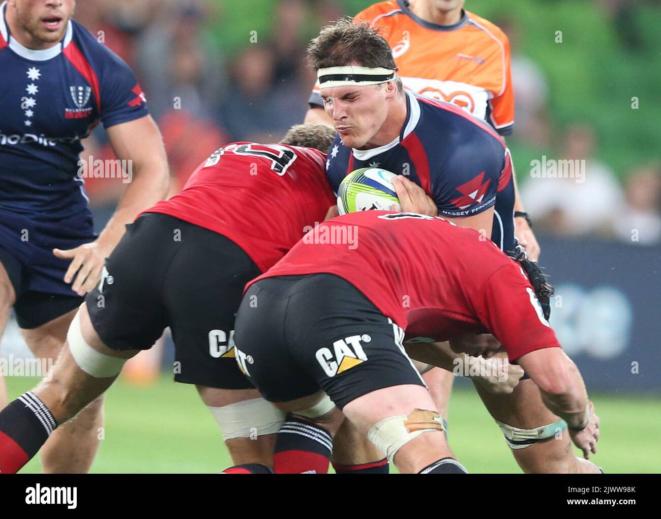 Luke Jones in action for the Rebels during the round 5 Super Rugby ...