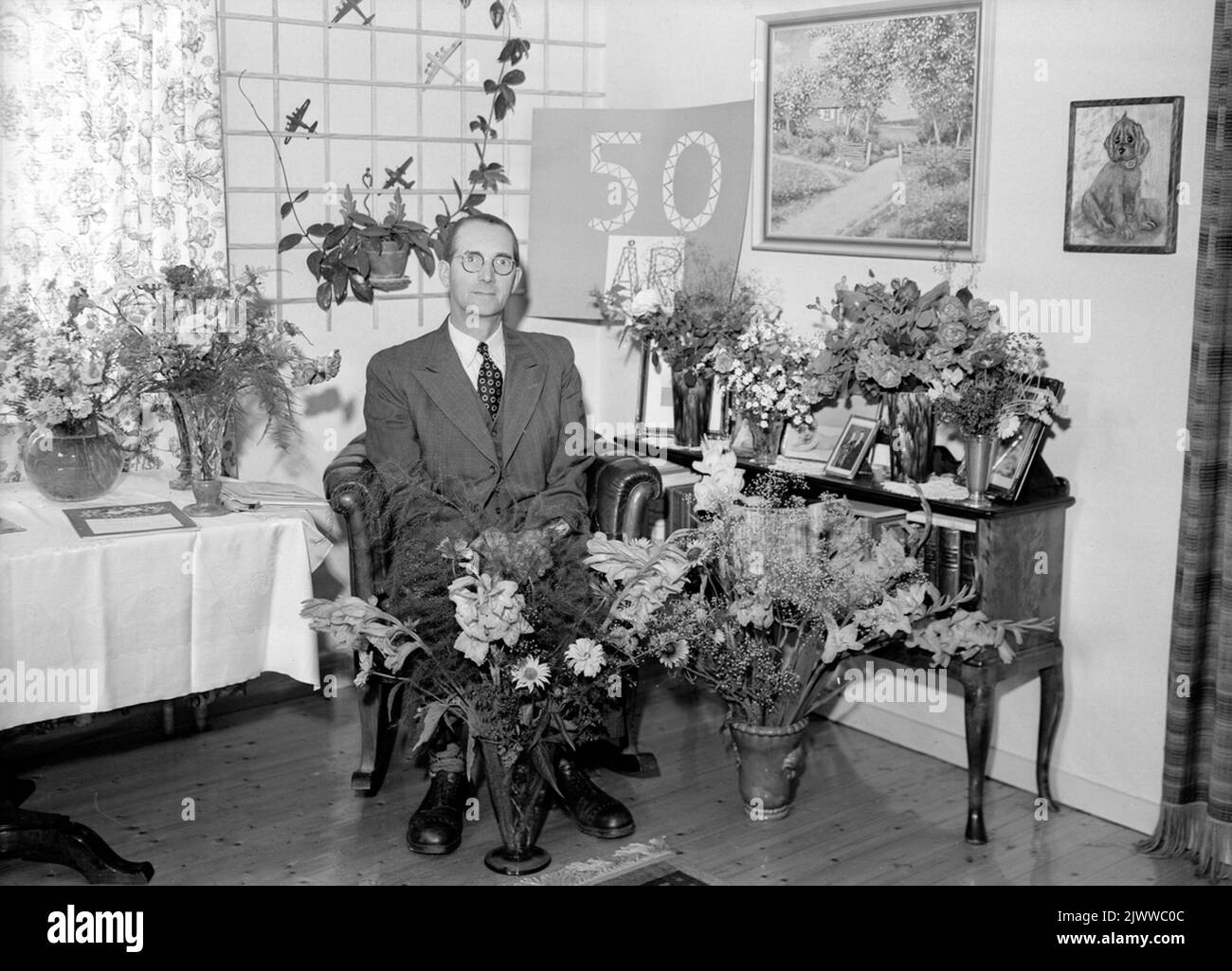 Persson, head office, 50 years. Photo 1948. Persson, Huvudkontoret, 50 ...
