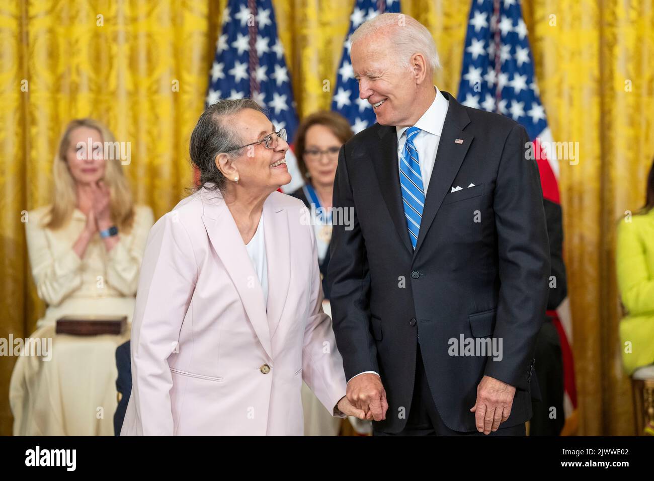 President Joe Biden presents the Medal of Freedom to Diane Nash ...