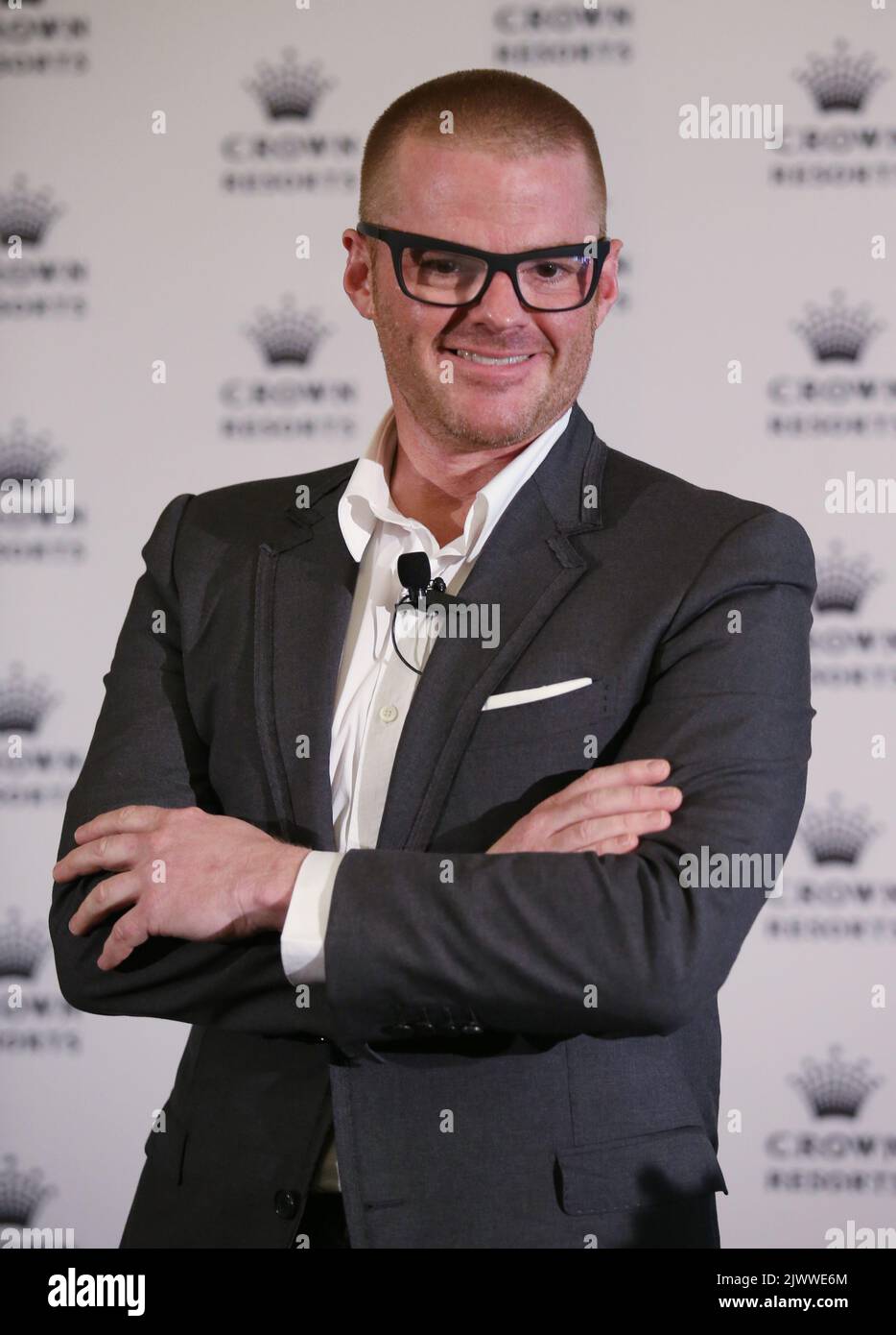 English celebrity chef Heston Blumenthal at a media announcement at ...
