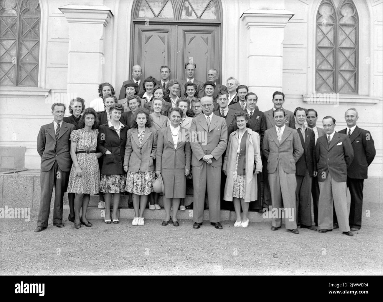 The control office, Gävle. Photo in June 1944. Kontrollbyrån, Gävle ...