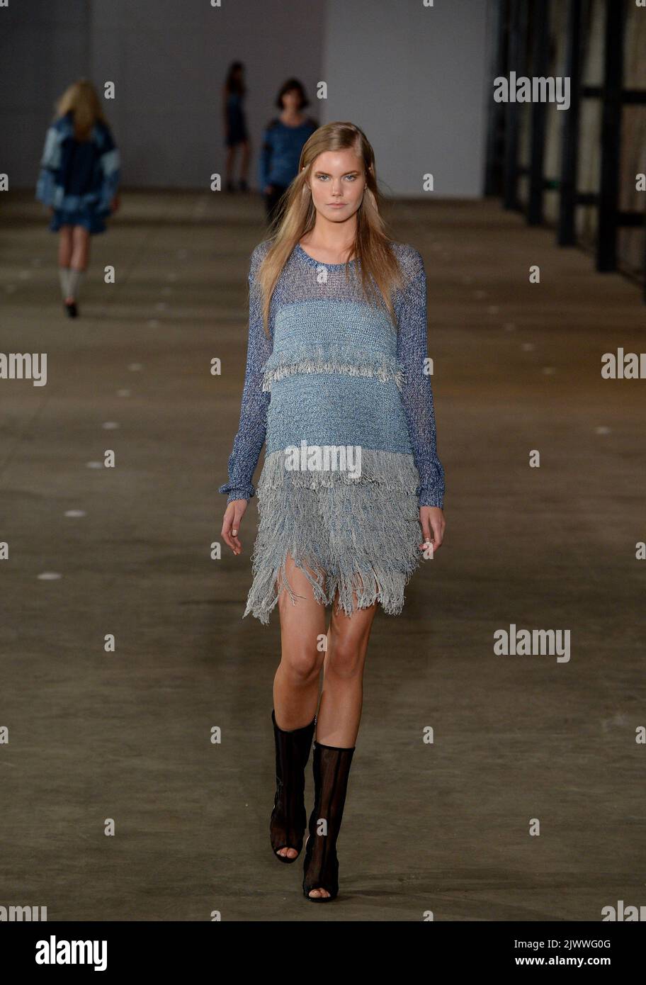 A model walks the runway during the Bec and Bridge show at Australian ...