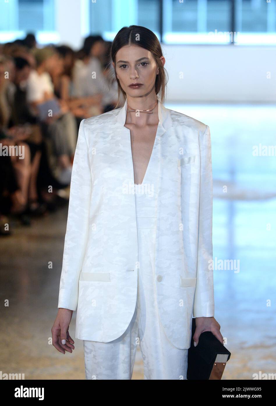 A model walks the runway during the Ginger & Smart show at Australian ...