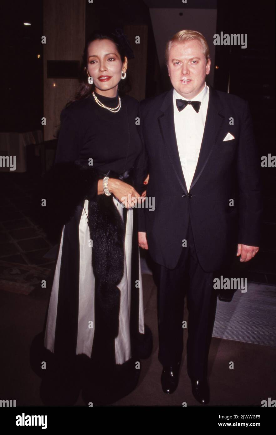 Barbara Carrera and Henry Percy 1991 Credit: Ralph Dominguez/MediaPunch Stock Photo - Alamy