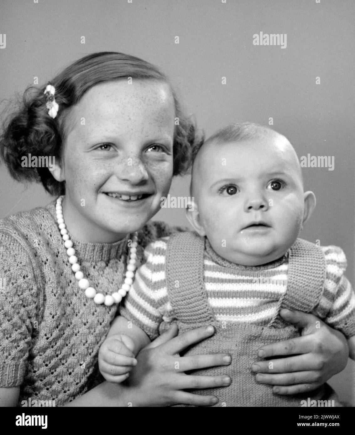 The children Lund. Photo in May 1952. (Eskil Lund) Barnen Lund. Foto i ...