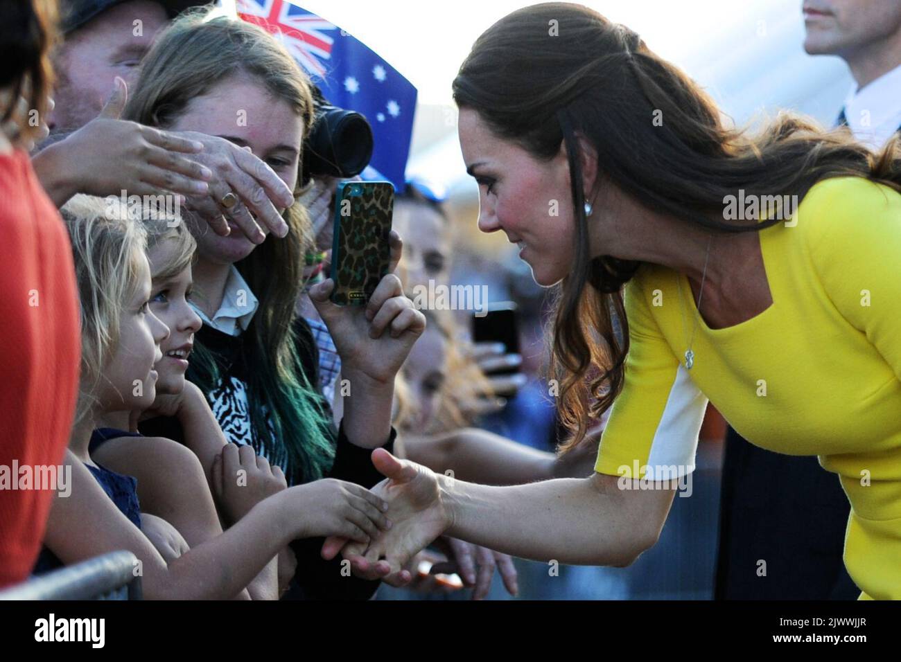 The Duchess of Cambridge Kate meets with members of the public at the ...