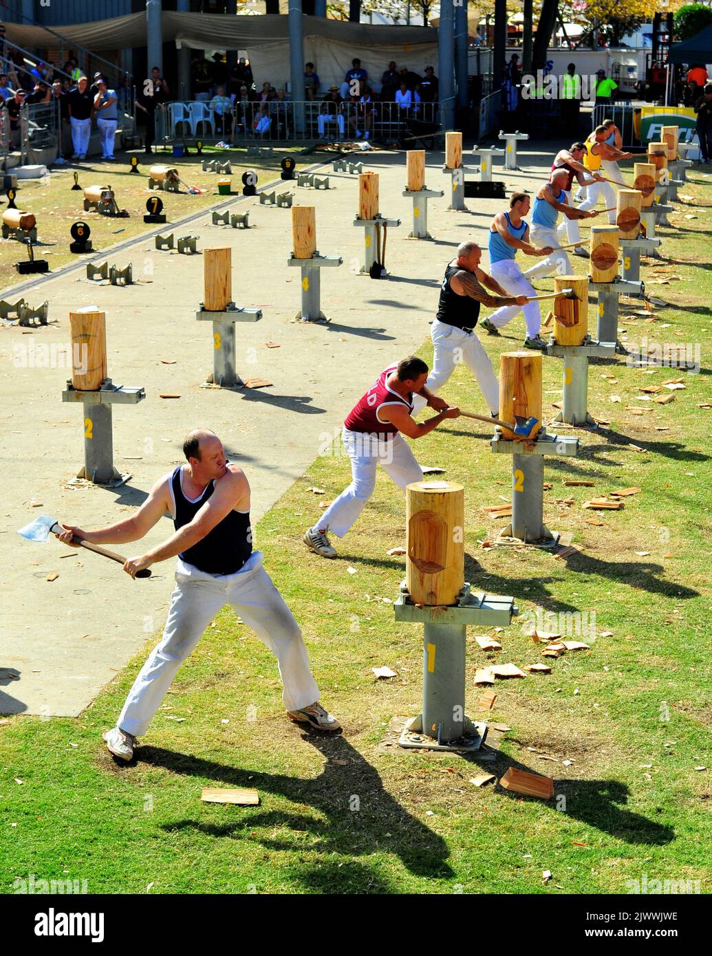 Wood chopping at the Royal Easter Show in Sydney, Thursday, April 17 ...