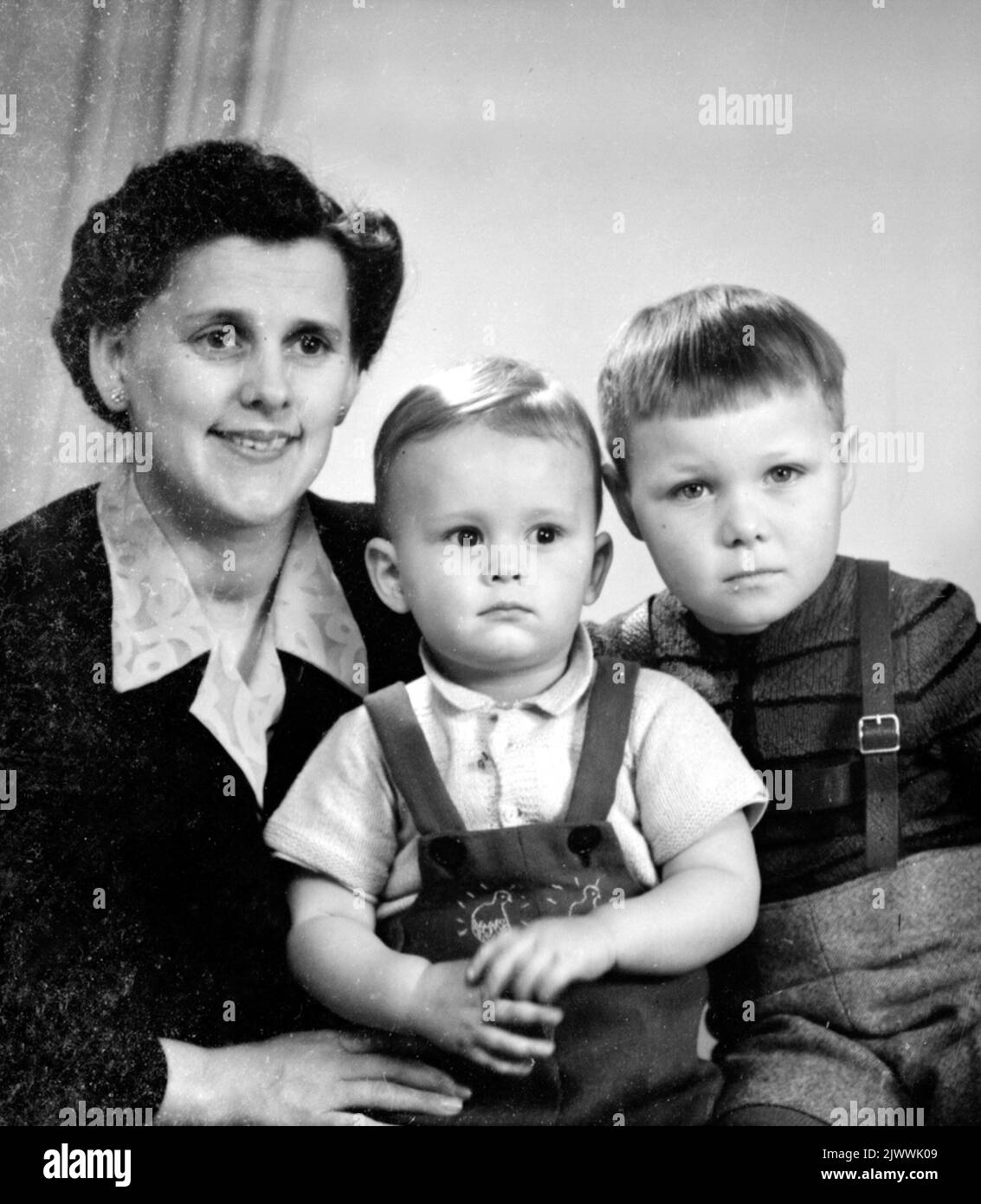 Erik Stewe Jansson, born in 1944, and a Finnish war child, a few years ...