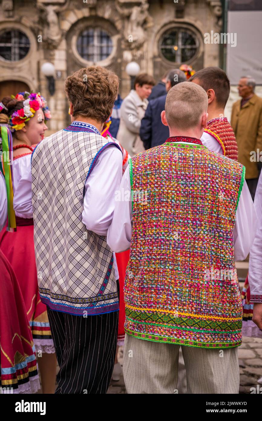 2 boys in folk vests in Lviv, Ukraine Stock Photo - Alamy