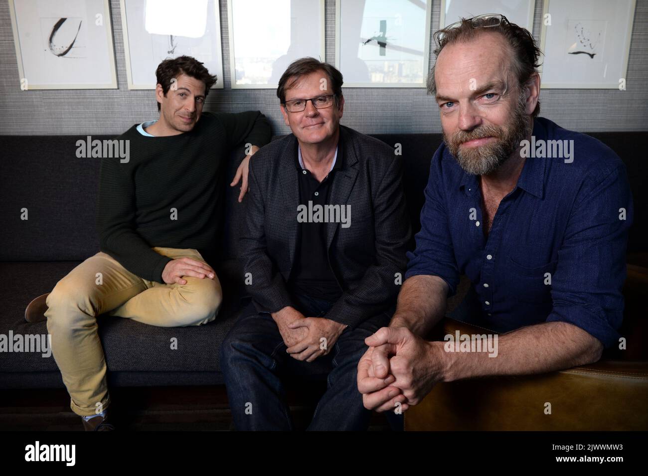 Actors Don Haney and Hugo Weaving, along with director Craig Monahan ...