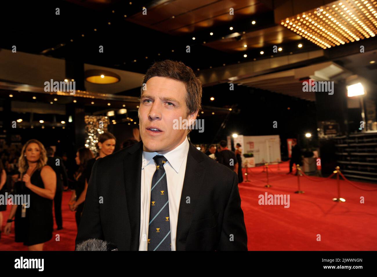 Steve Peacocke arrives at the 2014 Logie Awards in Melbourne, Sunday ...