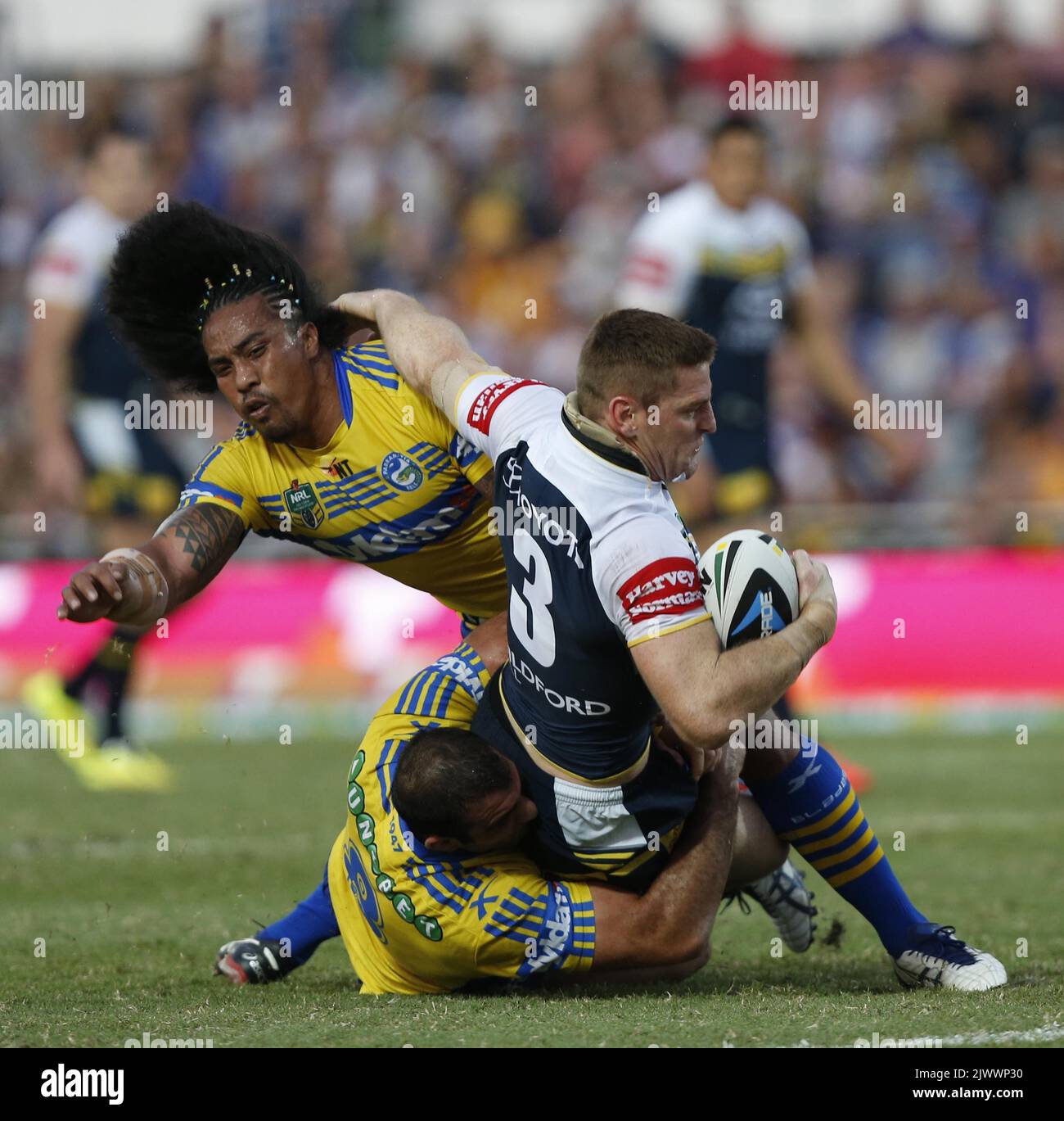 Brent Tate in action during NRL Rugby League Round 8 match between ...