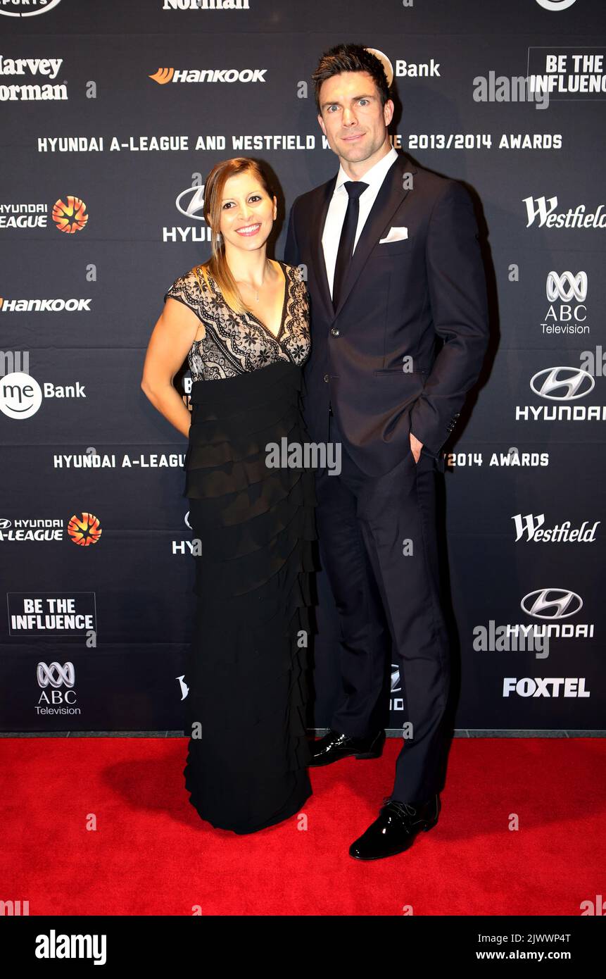 Michael Beauchamp with wife Carla Samaha on the red carpet at the ...