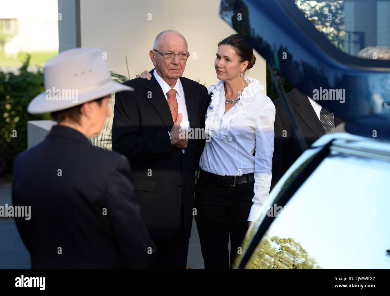 Gray Bolte (centre), the long time partner of television personality ...