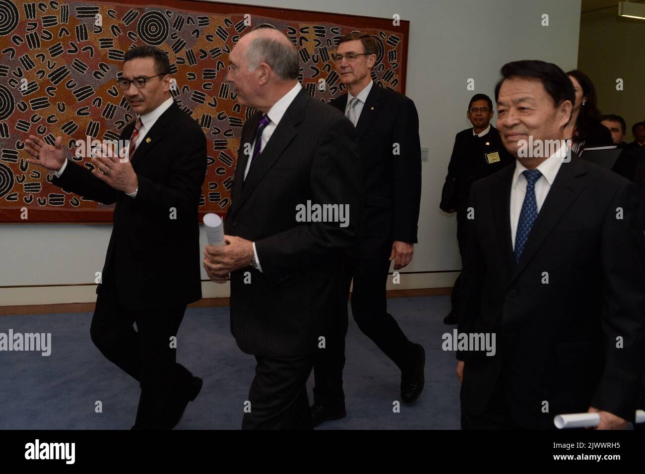 Deputy prime Minister Warren Truss during a press conference with ...