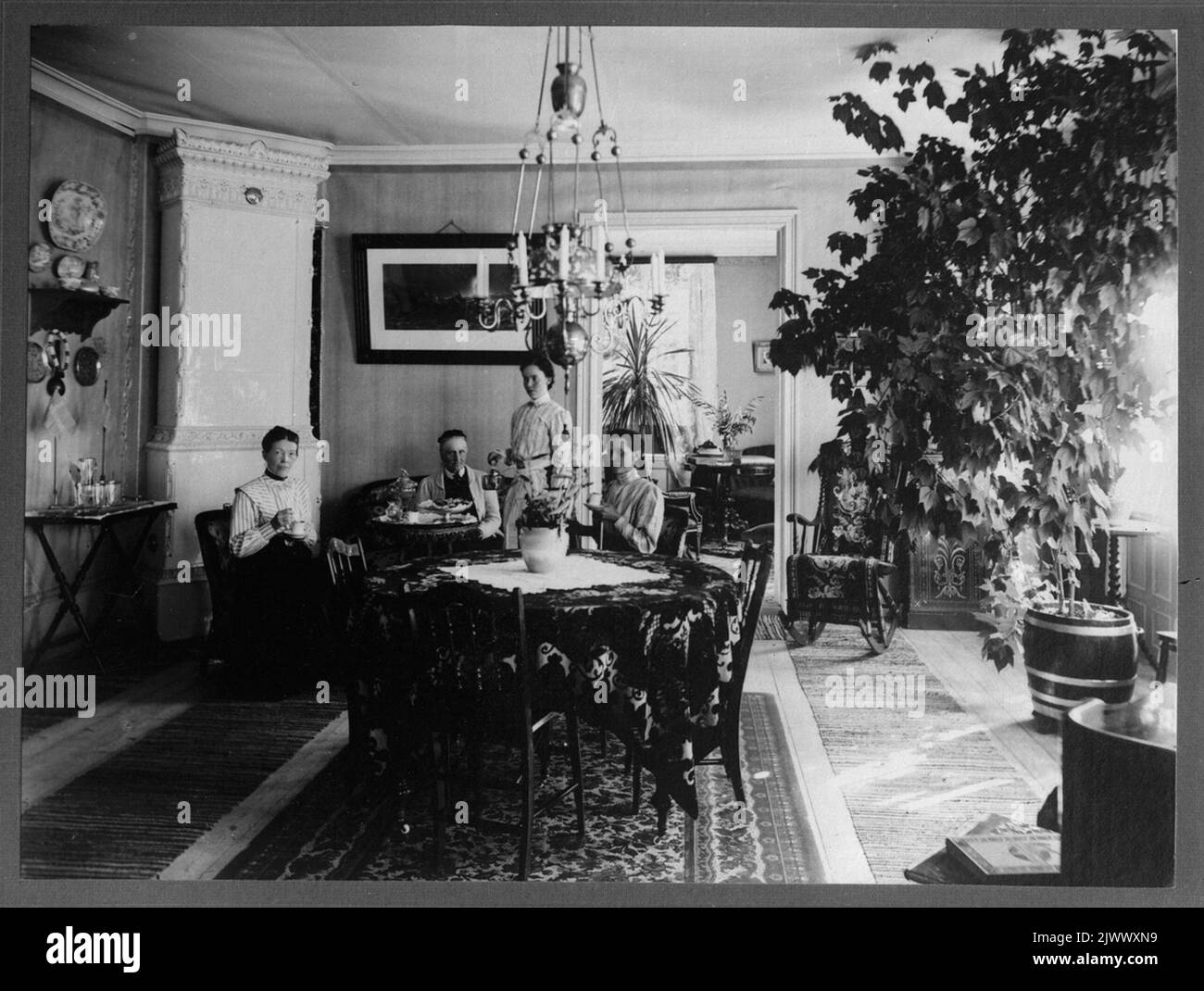 Interior, coffee table. Repro -image. Interiör, kaffebord. Reprobild ...