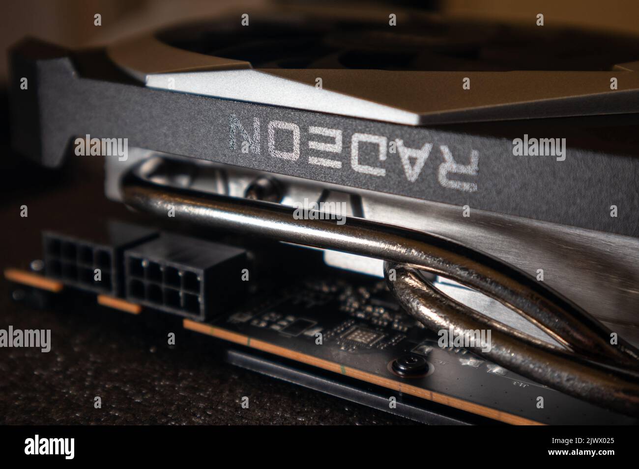 Kyiv, Ukraine - August 19, 2022: AMD Radeon RX6700XT on MSI MECH 2X ...