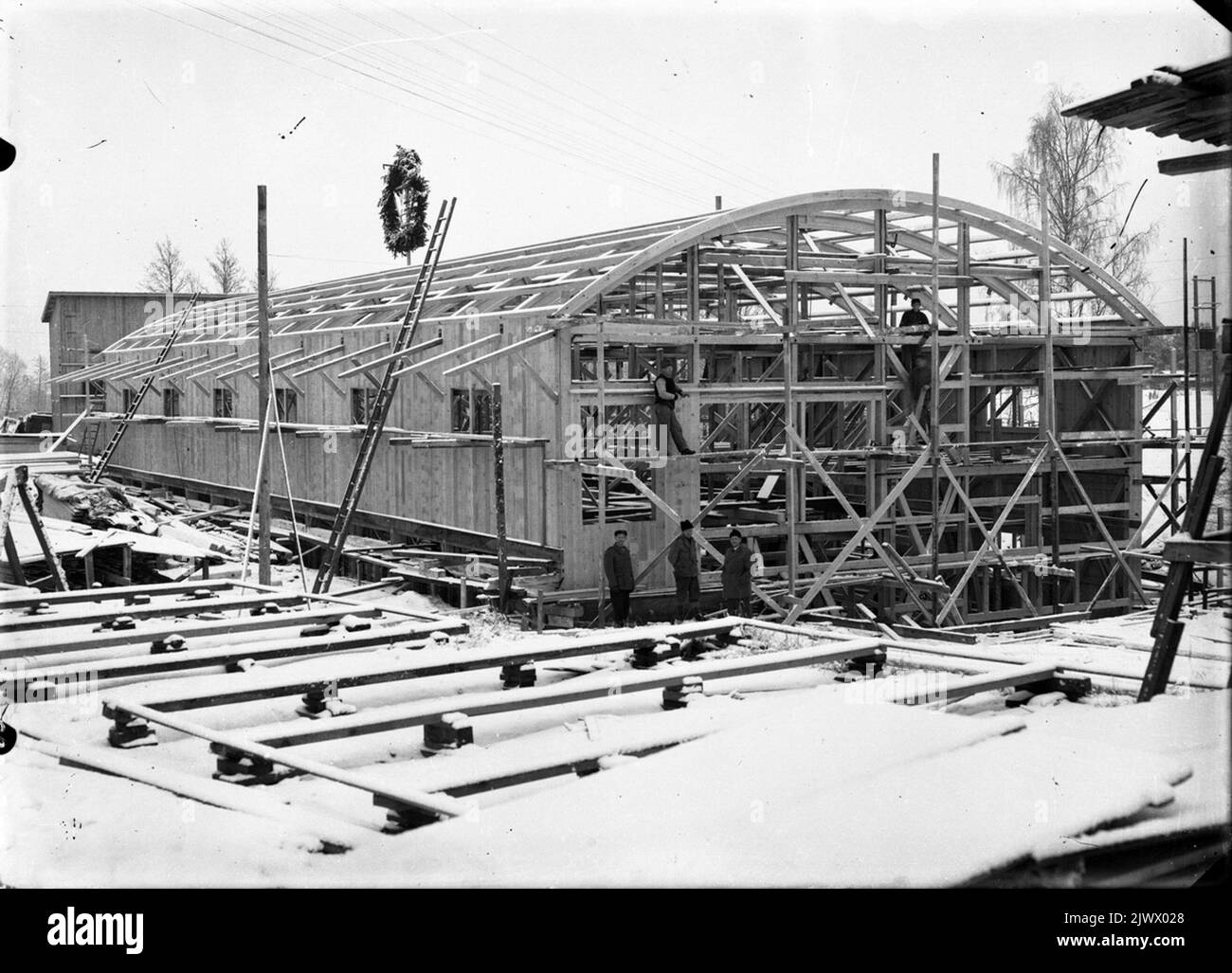 Sweden and new building Black and White Stock Photos & Images - Alamy