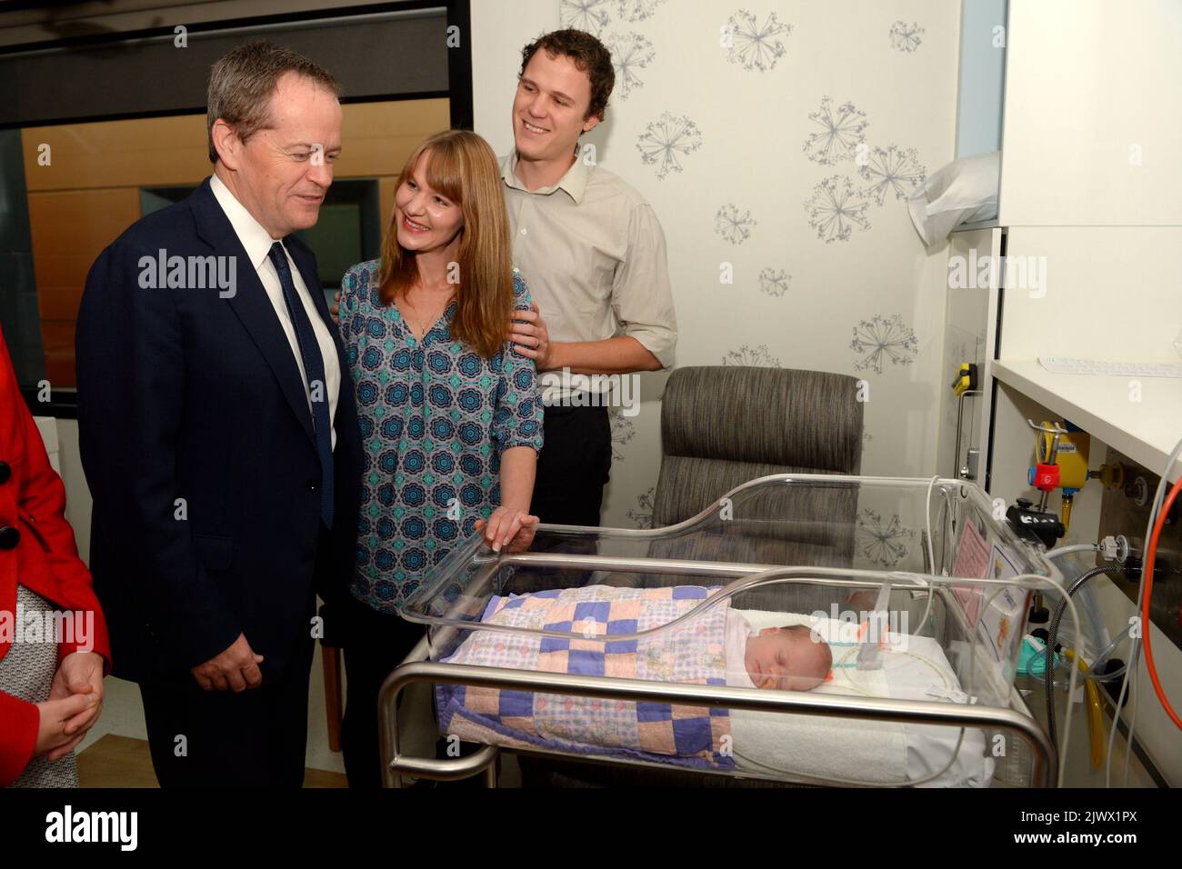 Opposition leader Bill Shorten with mother Alison Gunn, father Ben ...
