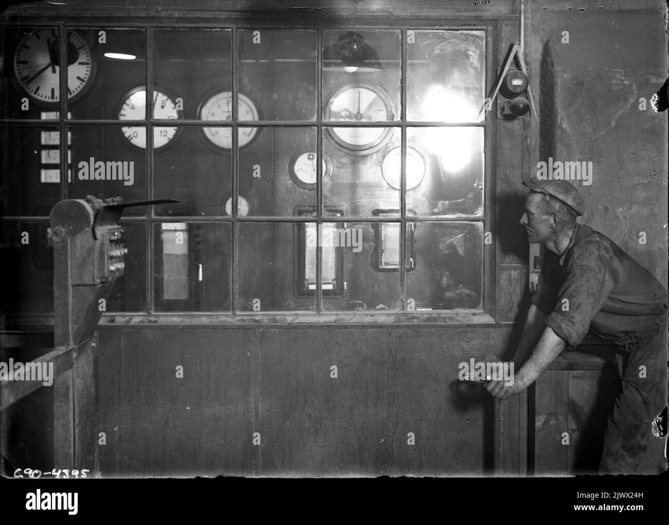 Man during technical installation. Man vid teknisk installation Stock ...