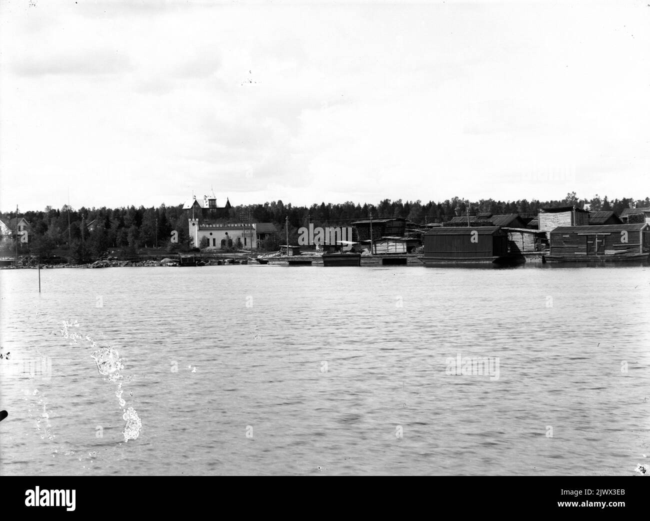 The port of Norrsundet. Hamnen i Norrsundet Stock Photo - Alamy