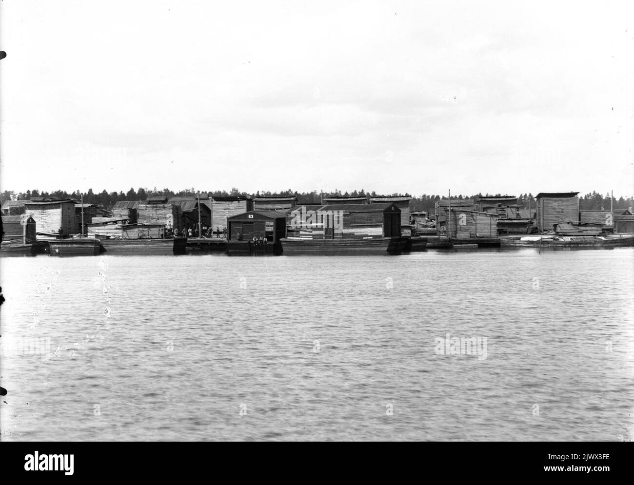 The port of Norrsundet. Hamnen i Norrsundet Stock Photo - Alamy