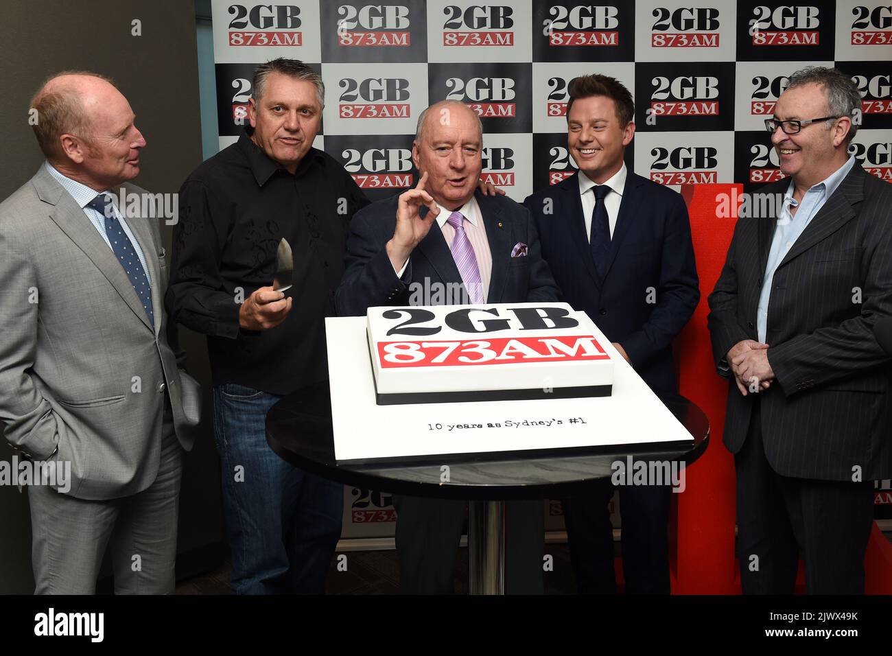 2GB radio hosts, Ross Greenwood, Ray Hadley, Alan Jones, Ben Fordham ...