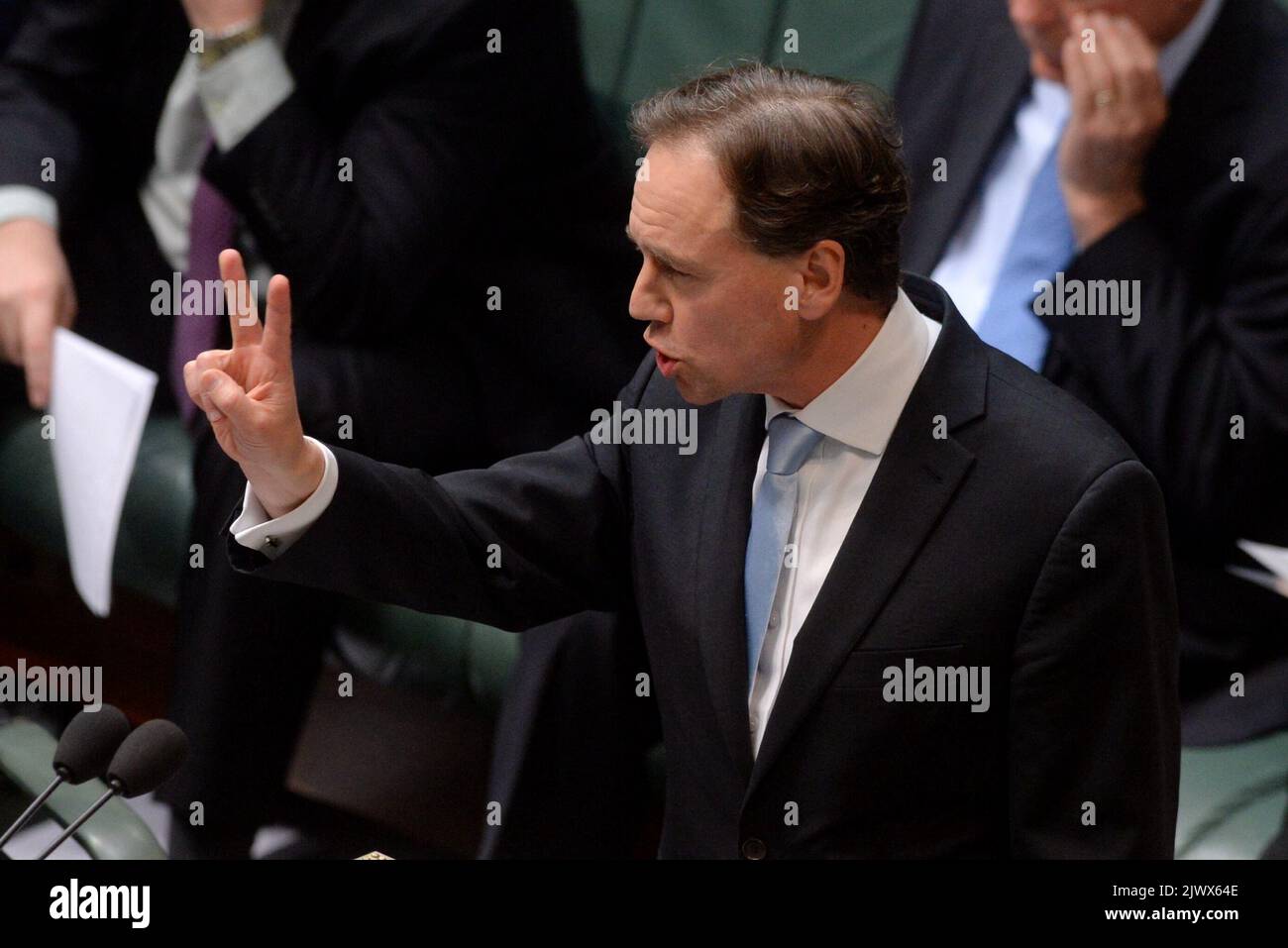 Environment minister Greg Hunt during House of Representatives question ...