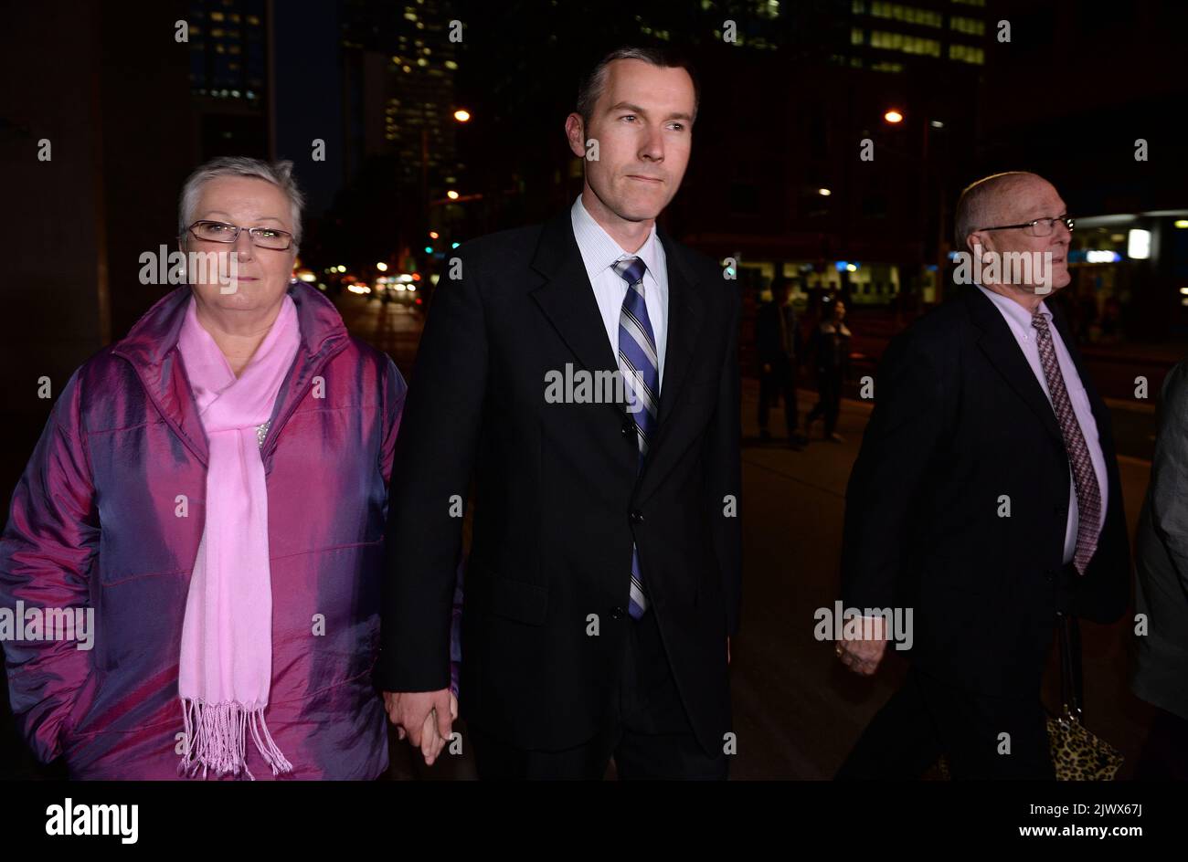 Parents of Gerard Baden-Clay, Nigel and Elaine along with his brother ...