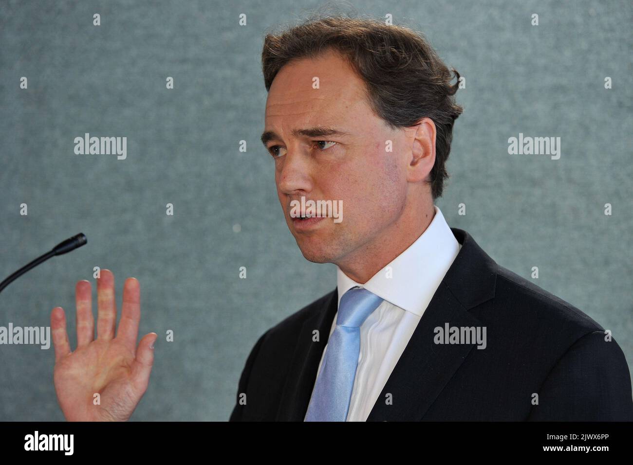 Minister for the Environment, Greg Hunt, announces Gregory Andrews as ...