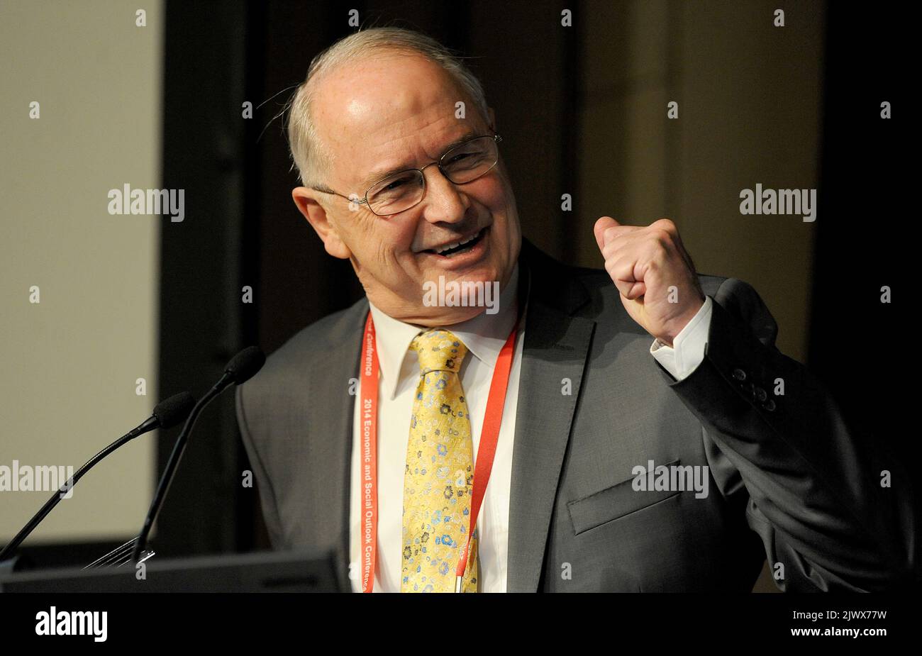 Professor Ross Garnaut AO gives a speech, during the Changing Climate ...