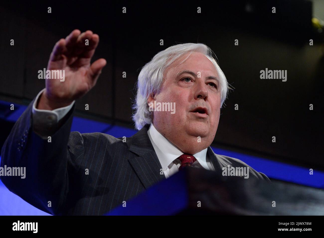 Palmer United Party leader Clive Palmer speaking at the National Press ...