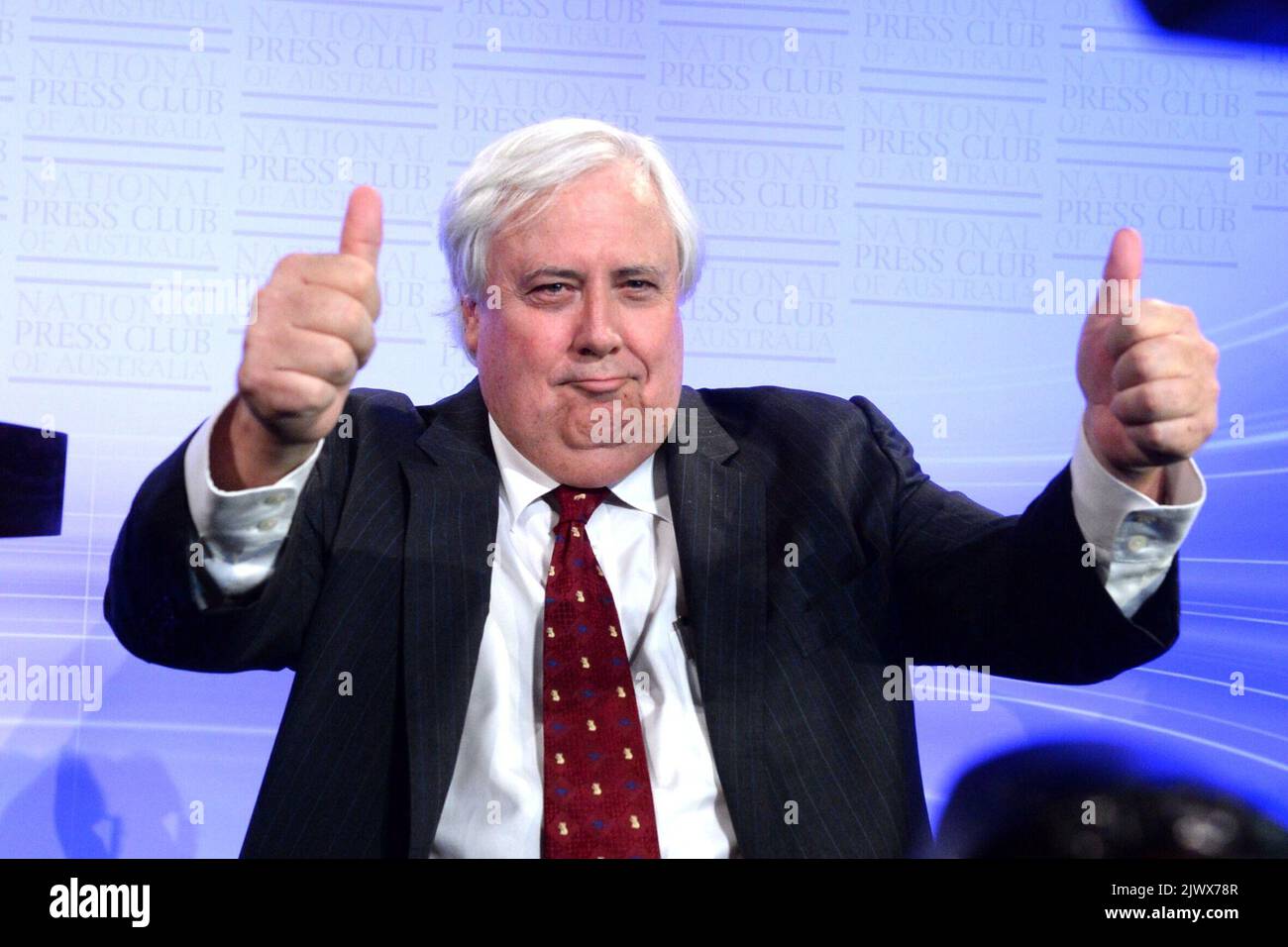 Palmer United Party leader Clive Palmer speaking at the National Press ...