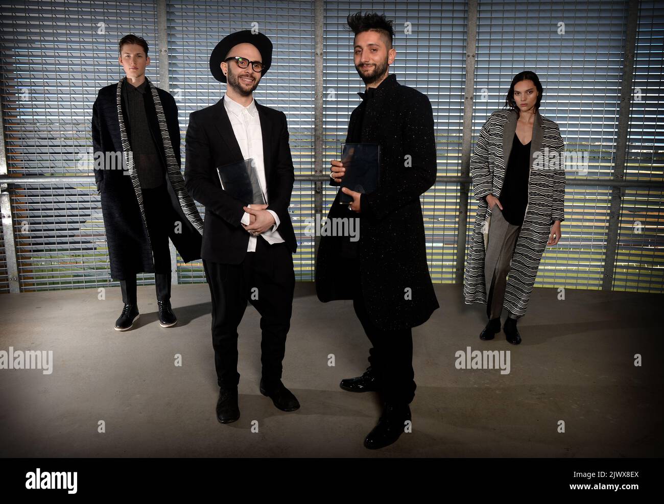 Australian fashion designers Strateas Carlucci, Mario-Luca Carlucci and ...