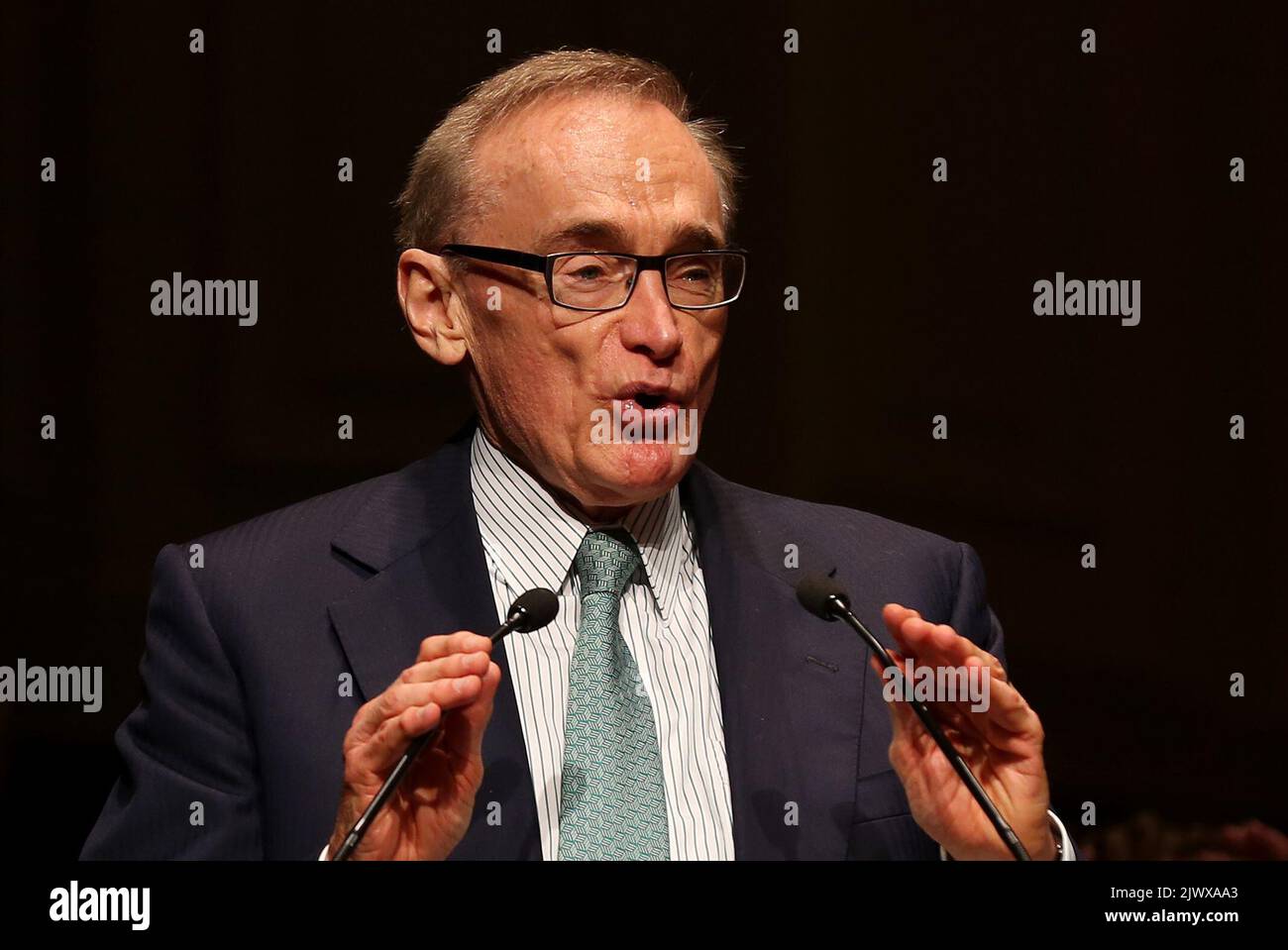 Former foreign minister Bob Carr speaking at the NSW Labor Annual State ...
